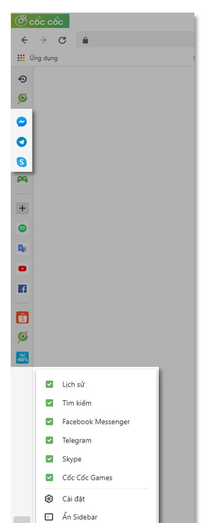 Cửa sổ phụ - Thay đổi nhỏ nhưng có võ của thanh Sidebar
