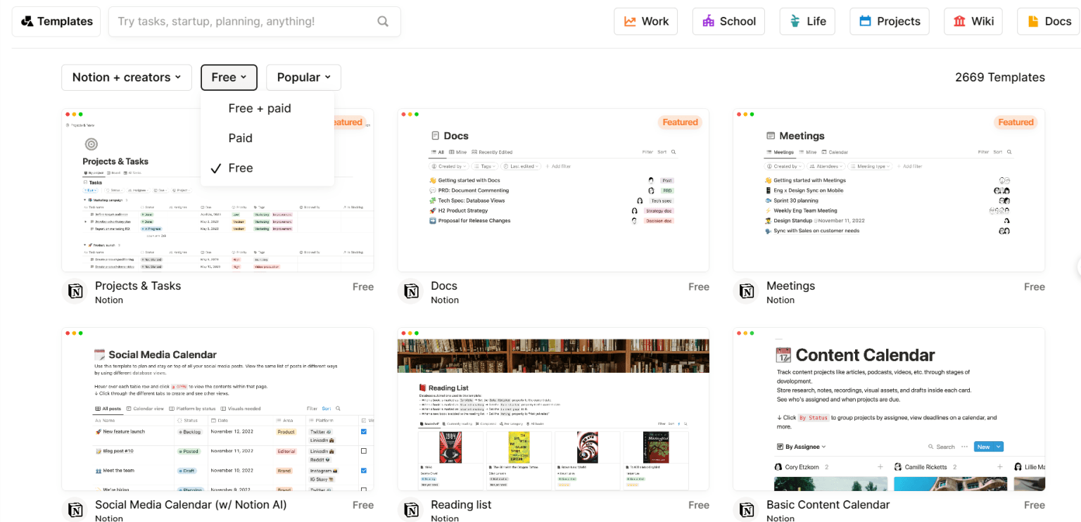 20 Notion template đẹp giúp tối ưu công việc bạn nên lưu ngay!