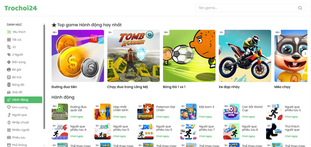 Khám phá kho game miễn phí cực đỉnh trên Cốc Cốc 2024