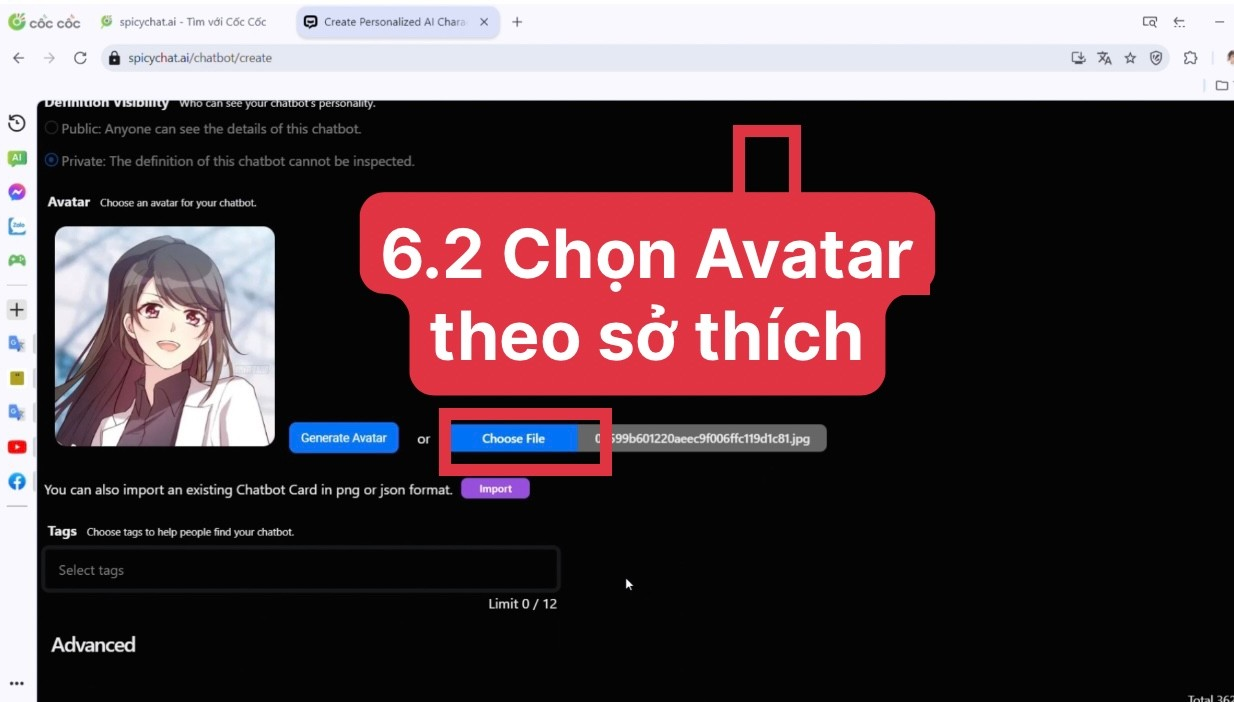 Hướng dẫn chi tiết cách tạo chatbot trong SpicyChat AI