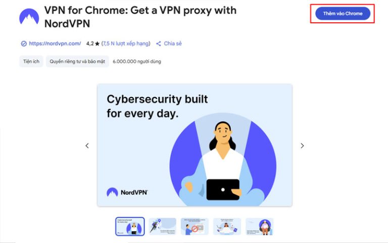 Cách cài đặt NordVPN Extension trên Chrome, Cốc Cốc, Edge