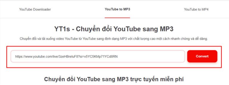 Hướng dẫn Convert YouTube sang MP3 nhanh chóng và miễn phí