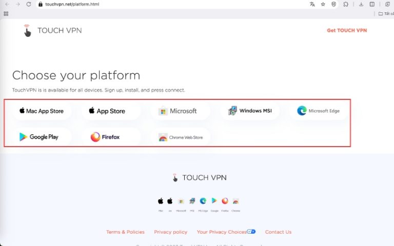 Touch VPN là gì? Hướng dẫn tải và sử dụng VPN Touch miễn phí